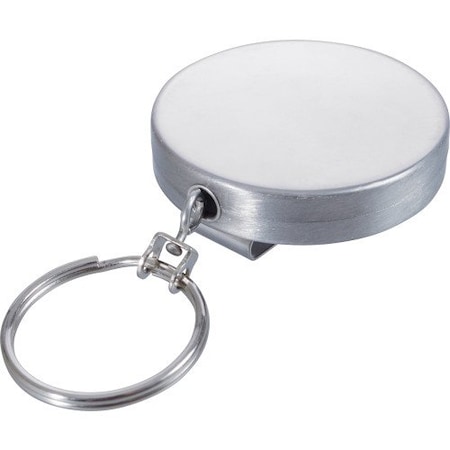 Hillman Key Chain, Silver, Metal, Retractable, 5 PK 701290 | Zoro