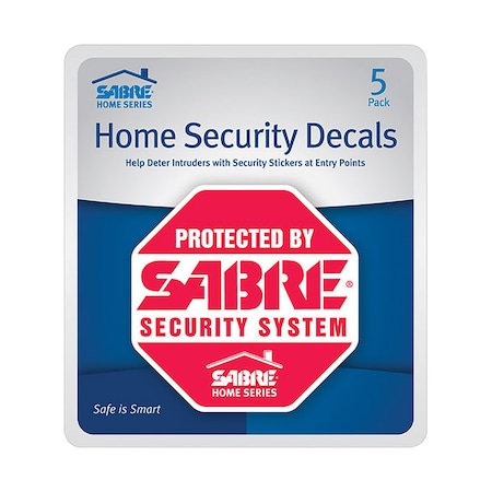 Sabre SECURITY DECALS 5PK HS-SD | Zoro