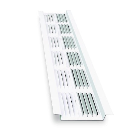 Gaf Master Flow 2 in. H X 2-3/4 in. W X 96 in. L Powder-Coated White ...