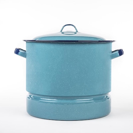 Cinsa Steel Steamer Pot 34 qt Turquoise 312131 | Zoro