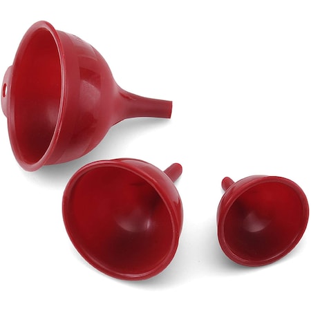 Lifetime Farberware Red Plastic Funnel Set 5215731 | Zoro