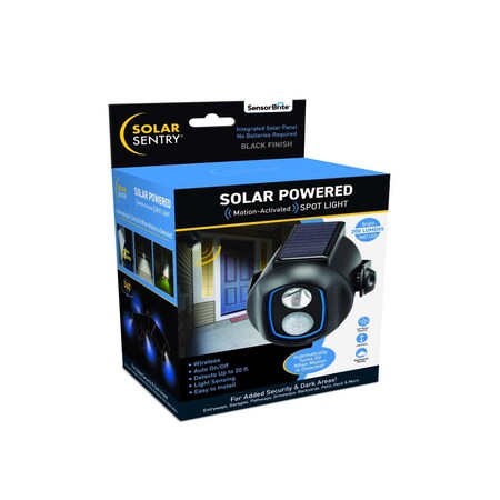 Sensor Brite Solar Sentry Motion Activated Spotlight ABS Plastic SSSL ...