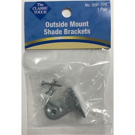 Friedland Silver Outside Mount Roller Shade Bracket 55P-1PR | Zoro