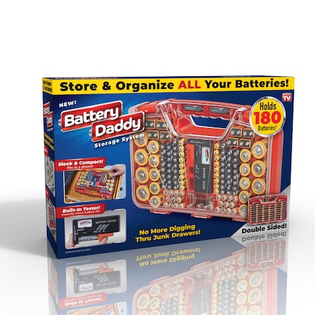 Battery Daddy Battery Daddy Battery Storage and Organization Plastic 1 ...