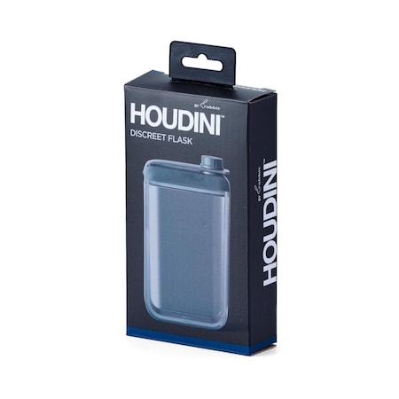Houdini Houdini 7.25 oz Black/Clear Plastic/Silicone Flask H4-20538T | Zoro