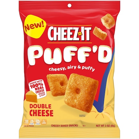 Cheez-It Cheez It Puff'D Double Cheese Crackers 3 oz Bagged 2410000023 ...