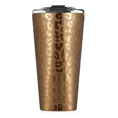 Brumate Imperial Pint 20 oz Leopard Gold BPA Free Vacuum Insulated ...