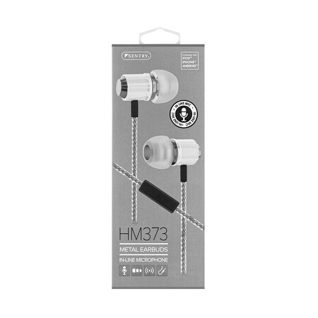 Sentry Industries Sentry Stereo Earbud w/Microphone , 12PK HM373 | Zoro