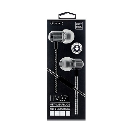 Sentry Industries Sentry Stereo Earbud w/Microphone , 12PK HM371 | Zoro