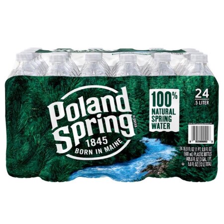 Poland Spring Poland Spring Bottled Water 16.9 oz 24 pk 75720-00409 | Zoro