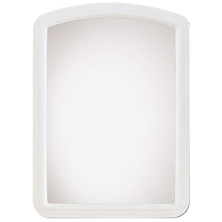 Stanley Erias 22 in. H X 16 in. W White Plastic Wall Mirror 20-0410 | Zoro