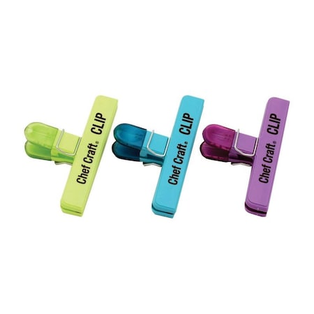 Chef Craft Assorted Colors Plastic Bag Clip 21292 | Zoro