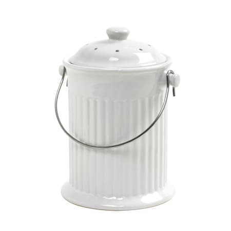 Norpro Norpro Nordic White Ceramic Compost Keeper 1 gal 93 | Zoro