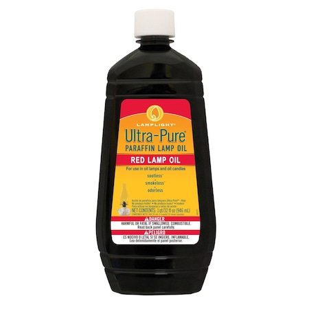 Lamplight Farms Ultra Pure Clean Burn Paraffin Oil Red 32 oz 60012 | Zoro