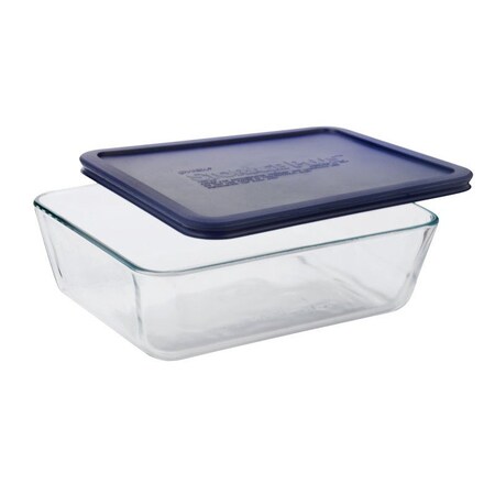 Pyrex Storage Rectangular Glass Dish with Lid 6017400 | Zoro