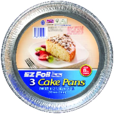 Ez Foil Hefty EZ Foil 8-1/2 in. W X 8-1/2 in. L Cake Pan 3 pc 90819 | Zoro