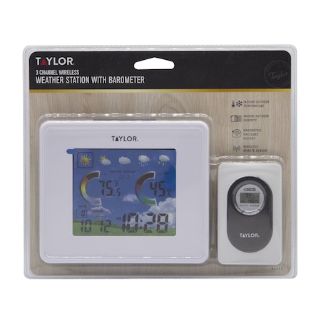 Taylor Taylor 3-Channel Weather Station with Barometer 1513 | Zoro
