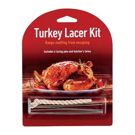 No Sew No Sew 5-1/4 in. W X 7-1/4 in. L Turkey Lacer Kit Silver/White ...