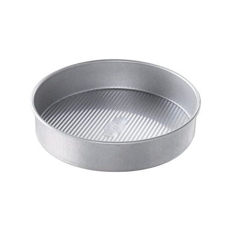 Usa Pan USA Pan 9 in. W X 9 in. L Round Cake Pan Silver 1 pc 1070LC-6 ...