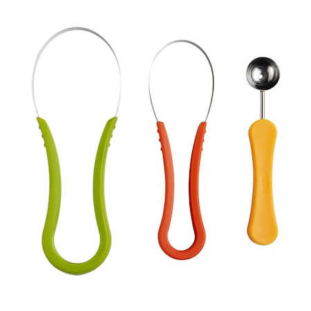 Chef N Chef'n ScoopTroop Multi-Colored Plastic Melon Baller/Fruit ...