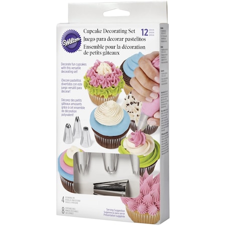 Wilton Wilton Assorted Metal/Plastic Cupcake Decorating Set 191001626 ...