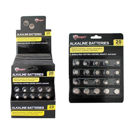 Diamond Visions Diamond Visions MAX Force Alkaline Assorted 3 V Button ...