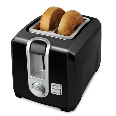 Black & Decker Metal Black 2 slot Toaster 13 in. H X 8 in. W X 12.79 in ...