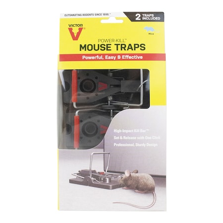 Victor Victor Power-Kill Small Snap Trap For Mice 2 pk M392 | Zoro