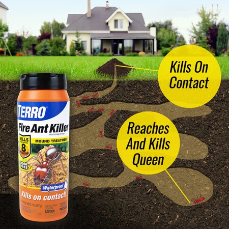 Terro TERRO Fire Ant Killer Granules 2 lb T702 | Zoro