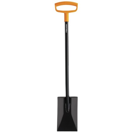 Fiskars Digging Shovel, 8.5 in W Steel Blade, 46 in L Plastic Handle ...
