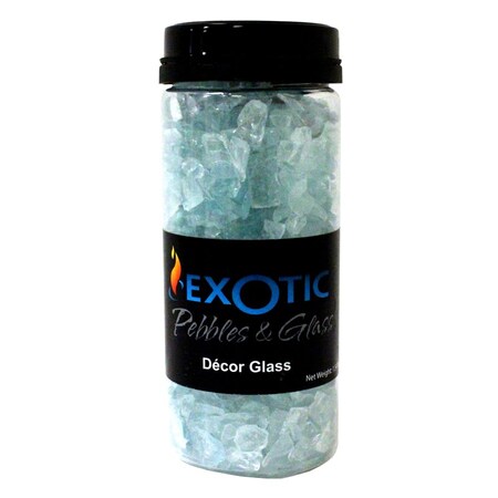 Exotic Pebbles & Aggregates Aqua Decorative Glass EG-G-07 | Zoro