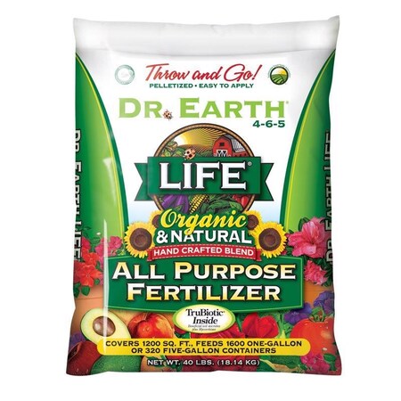 Dr. Earth Life Organic All Purpose 4-6-5 Fertilizer 40 lb 7003 | Zoro