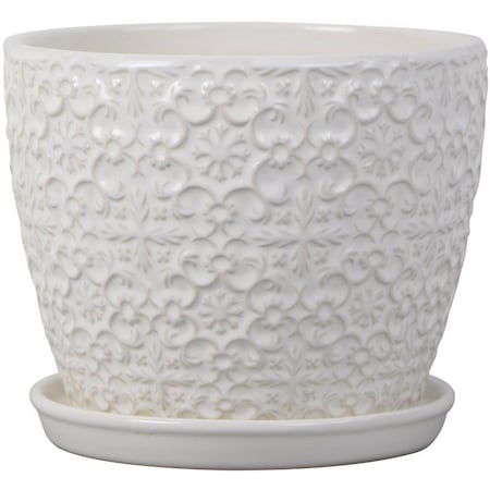 Trendspot Trendspot 6.8 in. H X 8 in. W X 8 in. D Ceramic Mediterranean ...