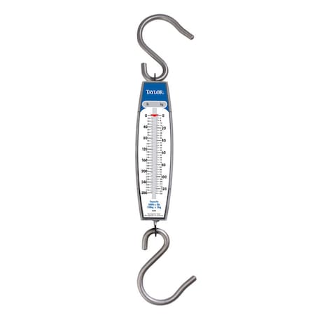 Taylor Taylor White Analog Hanging Scale 280 lb 33284104 | Zoro