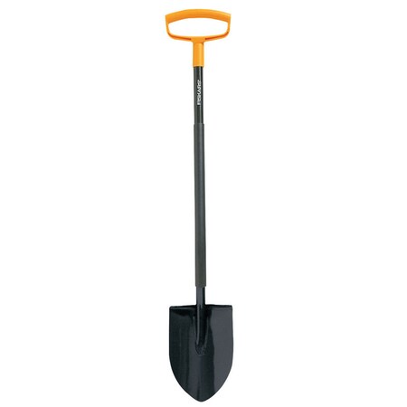 Fiskars 8 in x 46 in Round Point Digging Shovel 396690-1001 | Zoro