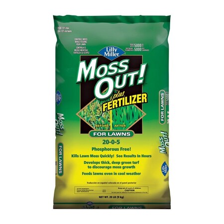 Lilly Miller Moss Out Moss Control Granules 20 lb 100508946 | Zoro