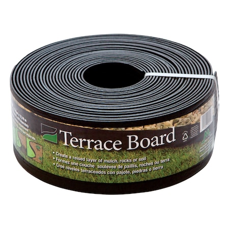 Master Mark Master Mark Terrace Board 40 ft. L X 4 in. H Plastic Black ...