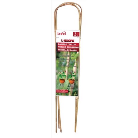 Bond Manufacturing 3 ft. W Natural Bamboo U-Hoop Plant Stake U3603 | Zoro