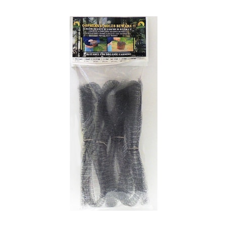 Grow Master Grow Master 12 in. W Gray Stainless Steel Gopher Wire ...