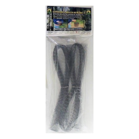 Grow Master Grow Master 16 in. W Gray Stainless Steel Gopher Wire ...