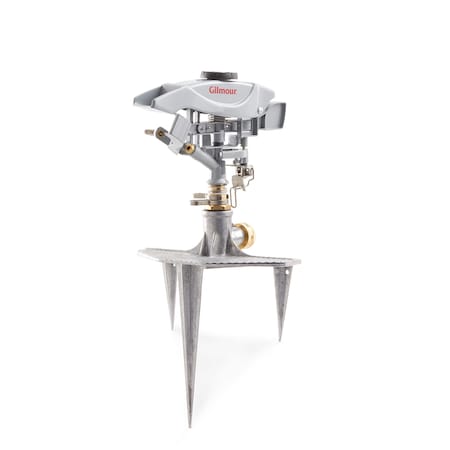 Gilmour Metal Spike Base Impulse Sprinkler 8500 sq ft 809993-4002 | Zoro