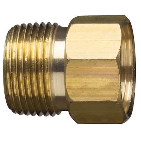Gilmour Gilmour 3/4 in. Brass Threaded Male/Female Hose Connector ...