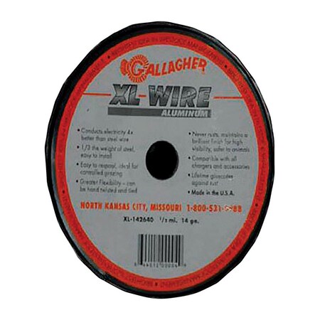 Gallagher Gallagher Direct Current Electric Fence Wire 1/2 sq ft Silver ...