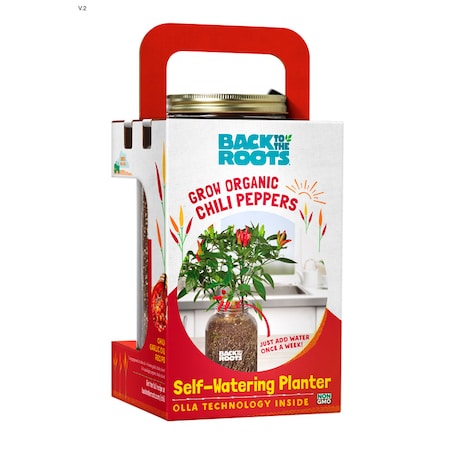 Back To The Roots Back to the Roots Self-Watering Planter Chili Peppers ...