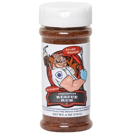 Rescue Rub Code 3 Spices Rescue Rub All Purpose BBQ Seasoning 6 oz RR6 ...