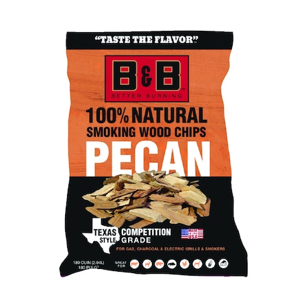 B&B Charcoal B&B Charcoal All Natural Pecan Wood Smoking Chips 180 cu ...