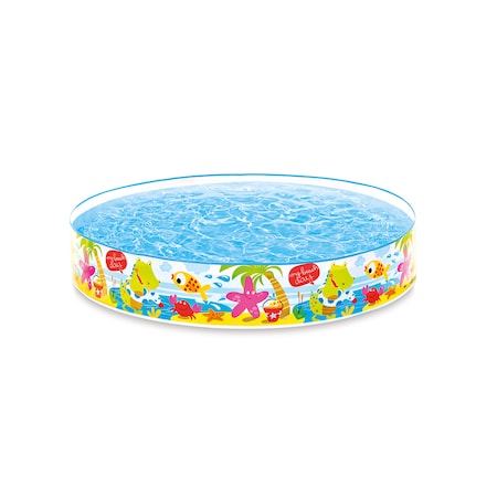 Intex Intex 117 gal Round Plastic Snapset Pool 10 in. H X 5 ft. D ...