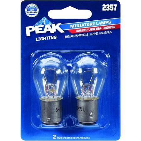 Peak Mini Automotive Bulb S8 2357LL-BPP | Zoro