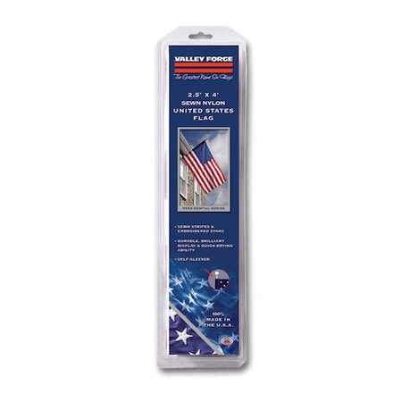 Valley Forge Valley Forge American Flag 30 in. H X 48 in. W 60650-T | Zoro