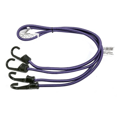 Cargoloc Purple Bungee Cord Set 48 in. L , 2PK 42436 | Zoro